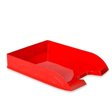 Tray, polica za dokumenta, PVC, horizontalna, crvena - Kengur